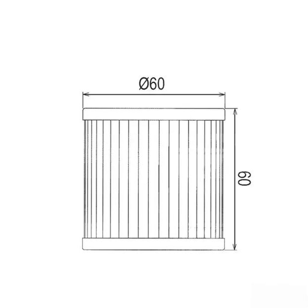 HIFLOFILTRO HF681 – filter ulja za motocikle - Tip: cilindrični