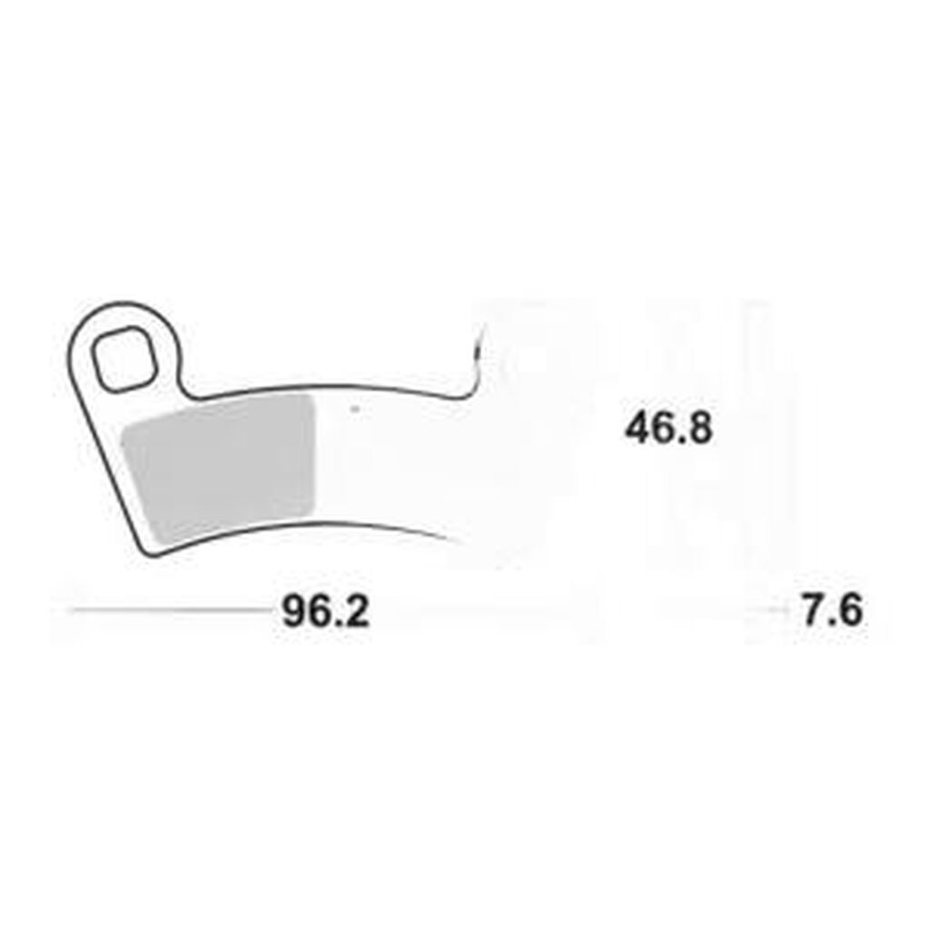 Prednje kočione pločice za motocikl – dimenzije i oblik prema