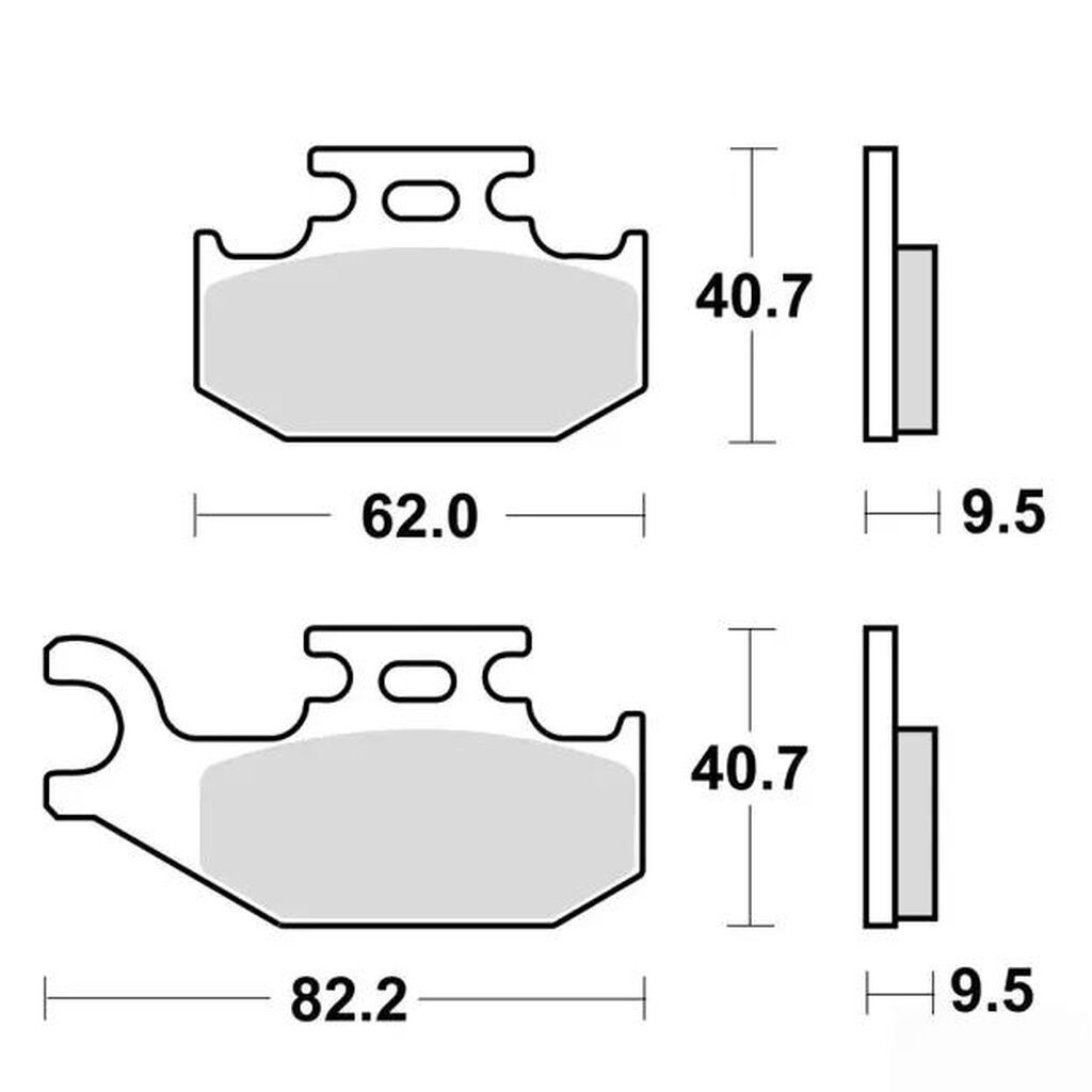TRW sinterovane pločice kočnica za motocikle – set prednjih kočionih