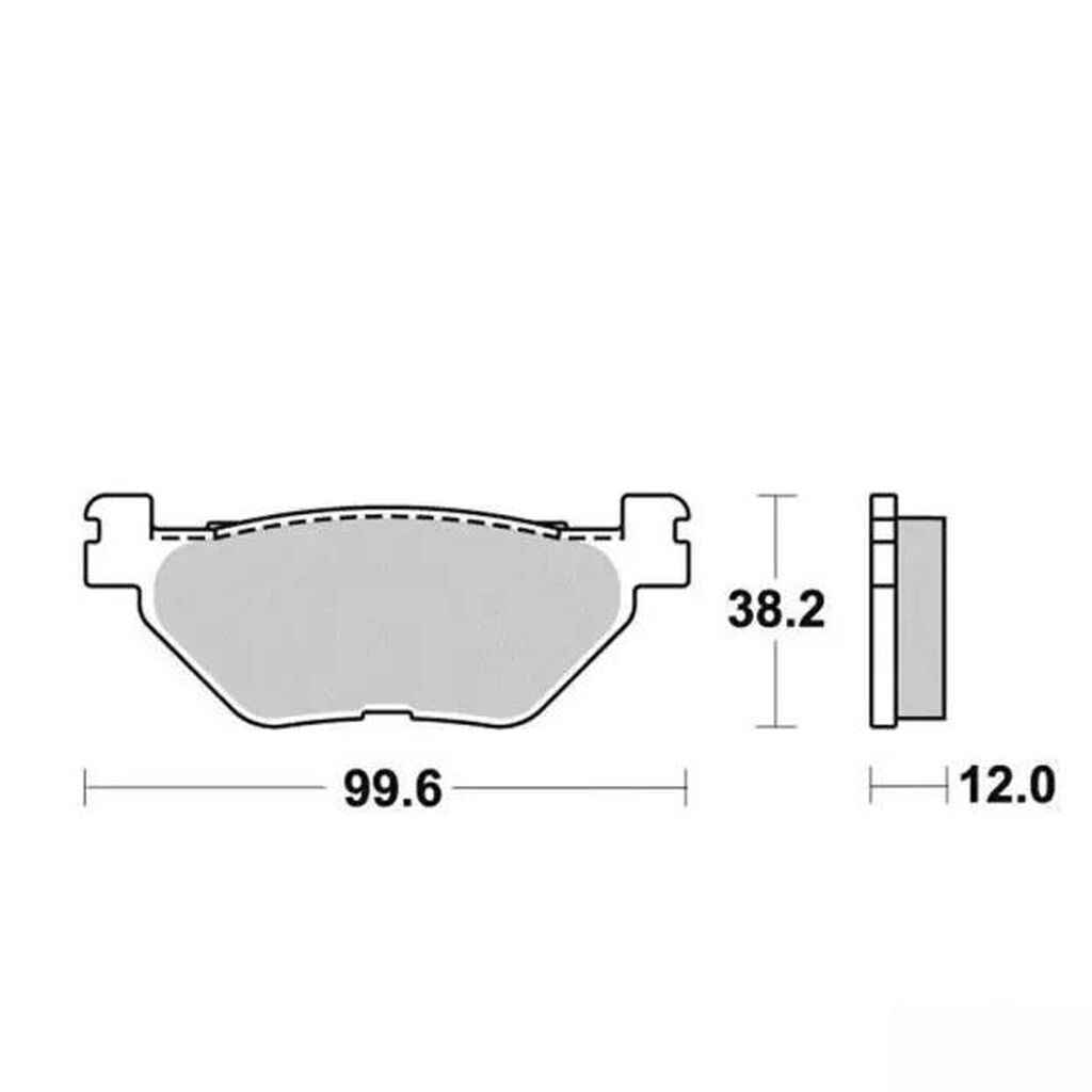 Prednje kočione pločice – dimenzije i specifikacije - Tip: disk