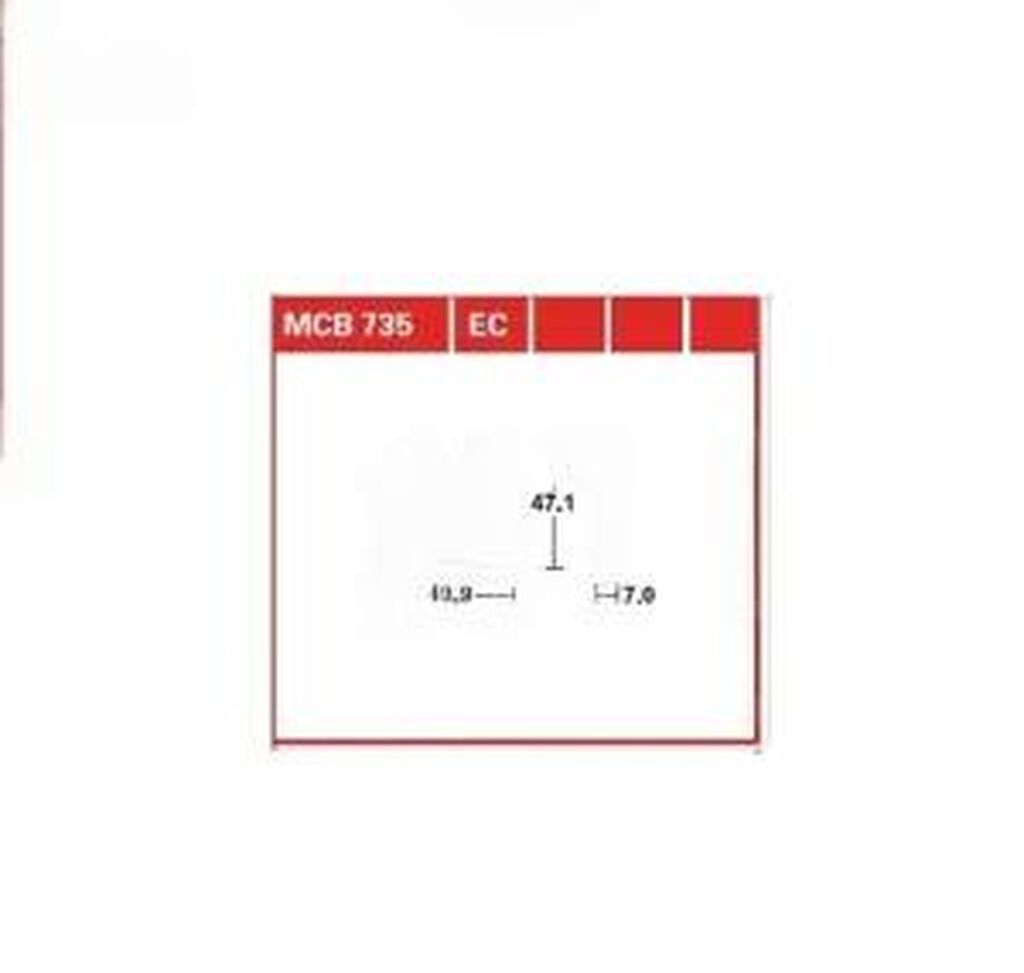 TRW kočione pločice za motocikle – model MCB 735 EC - Tip: prednje