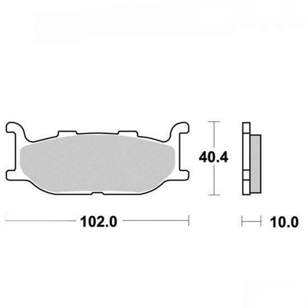Prednje kočione pločice – dimenzije i specifikacije - Tip: disk