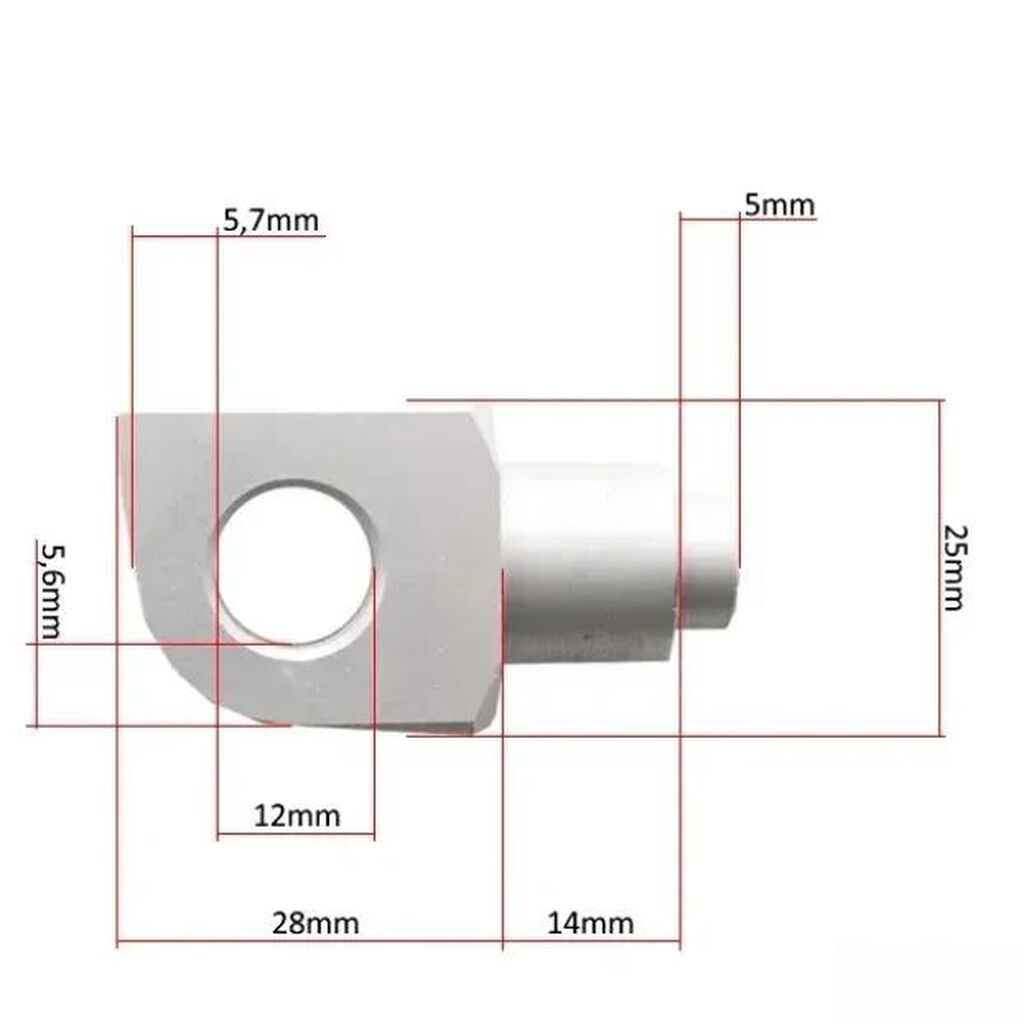 Aluminijumski adapteri za motor – set u obliku viljuške i okaste glave