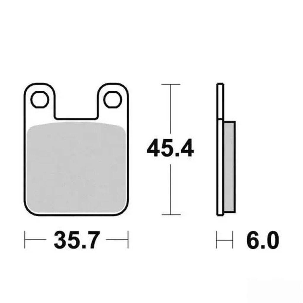 Kočione pločice – dimenzije i oblik prema šemi - Tip: pločice sa