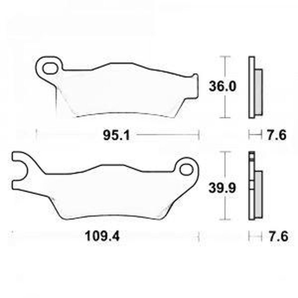 TRW sinterovane pločice kočnica za motocikle – set prednjih/ zadnjih