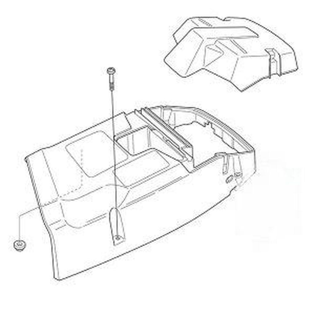 Plastična kukica/brava poklopca rezervoara – OEM deo - Namenjena za