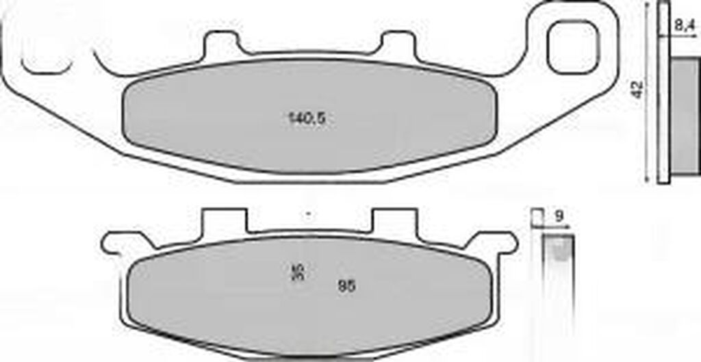 Prednje kočione pločice – dimenzije i specifikacije - Tip: set