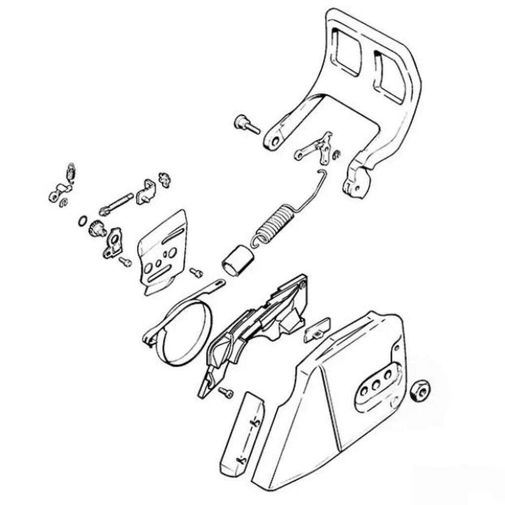 Set delova za mehanizam poklopca rezervoara goriva – tehnička