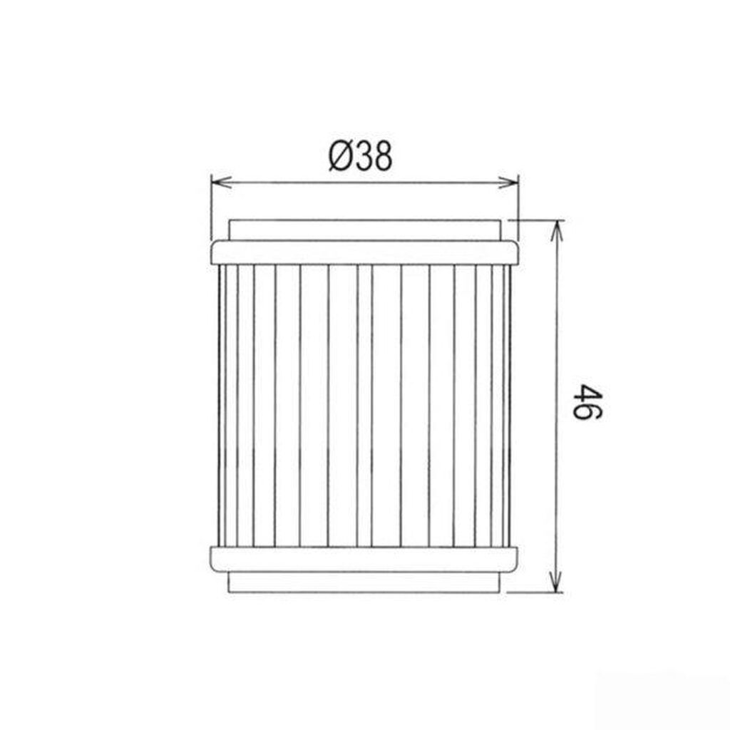 Hiflofiltro HF140 – premium uljni filter za motocikle - Tip: patrone