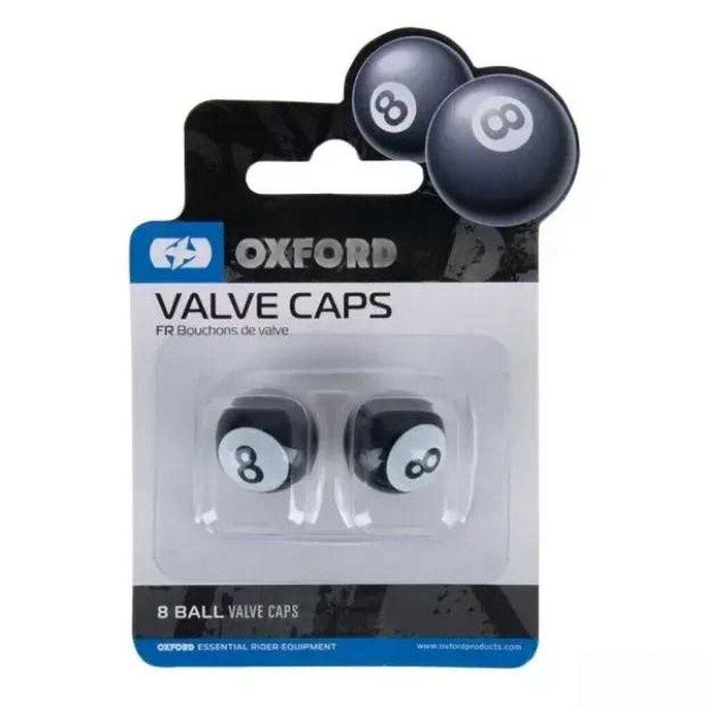 Oxford 8 Ball Valve Caps – ukrasne kapice za ventile - Set: 2 komada