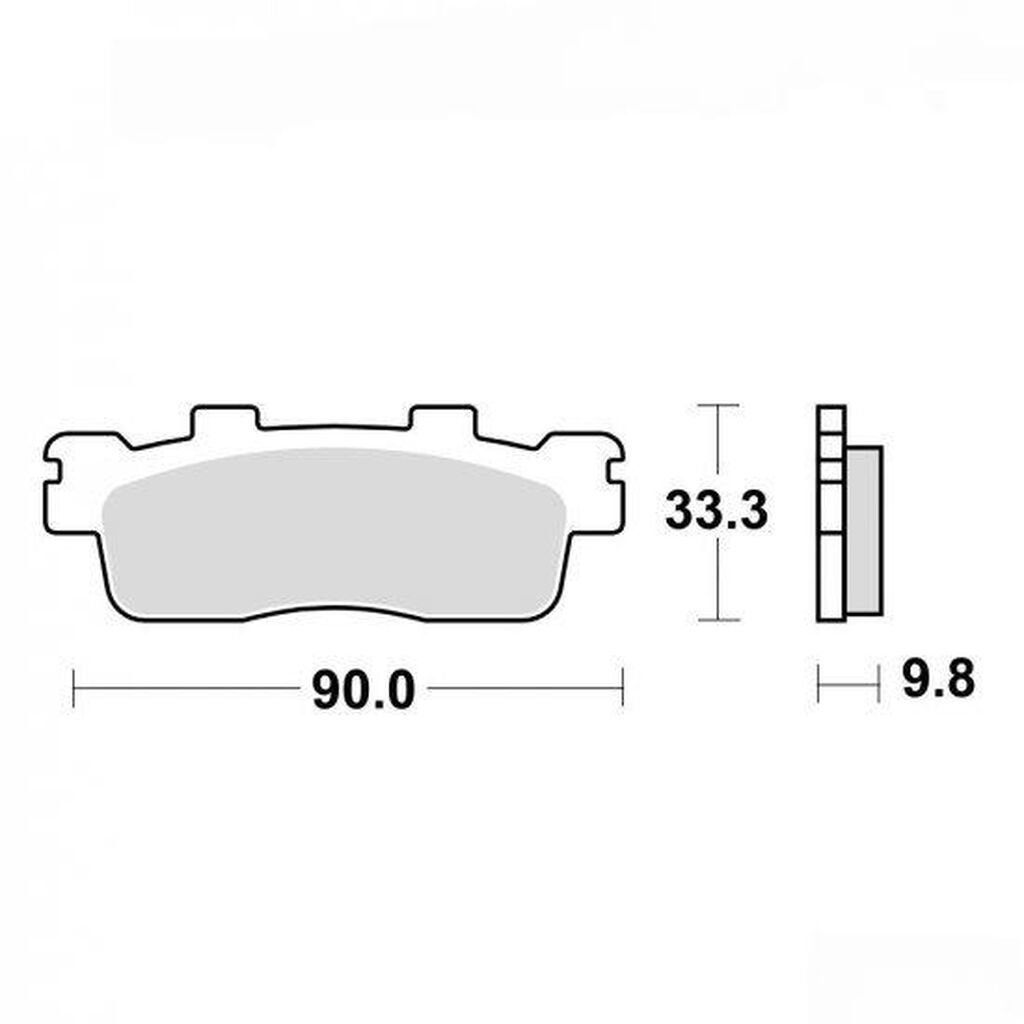 Prednje kočione pločice – dimenzije i specifikacije - Tip: disk