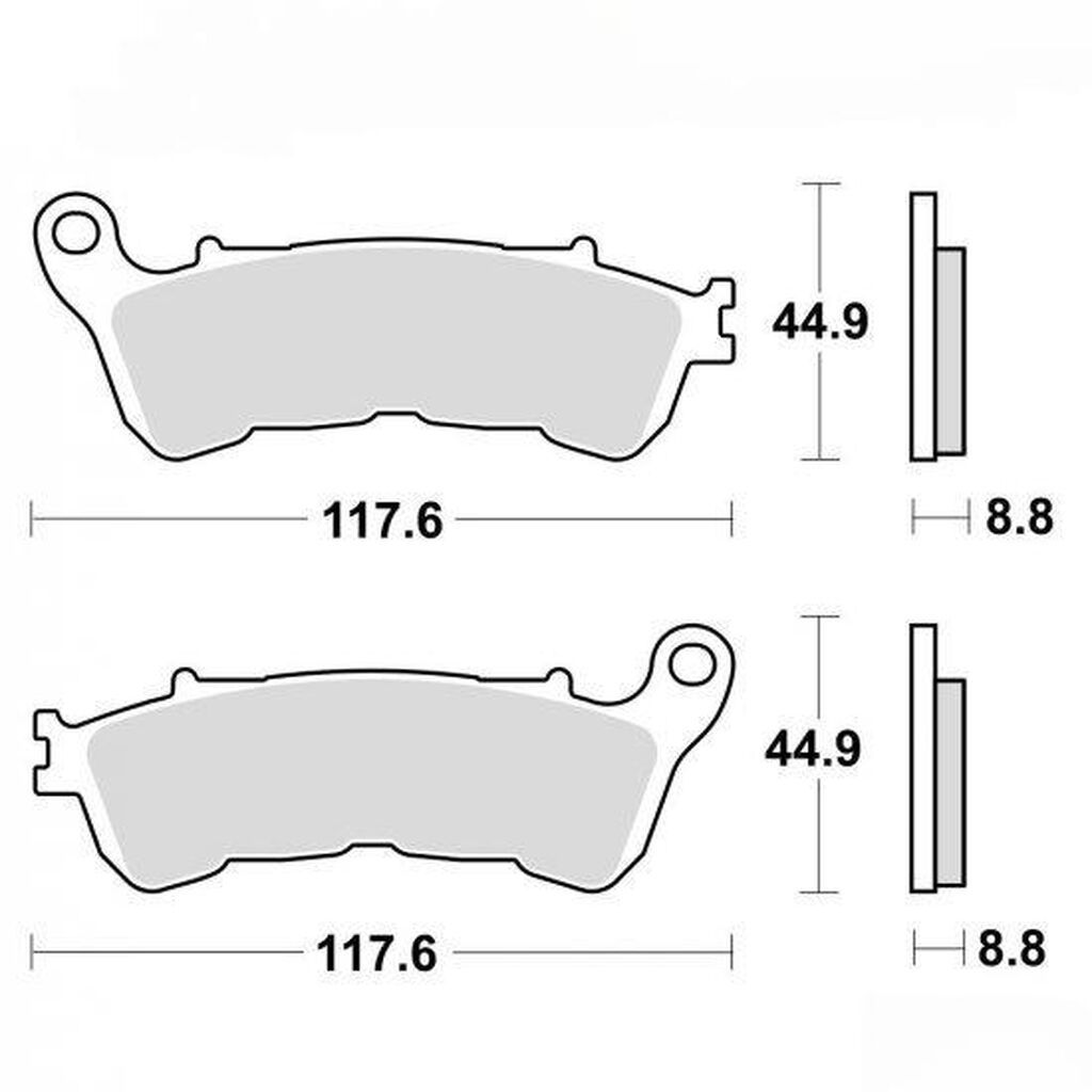 TRW sinterovane kočione pločice za motocikle – set (prednja osa) -