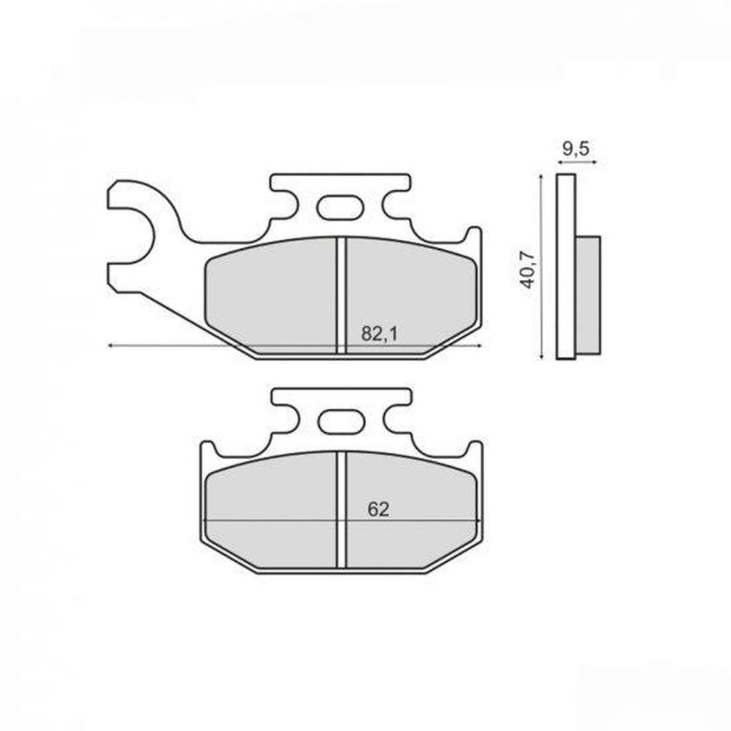 Prednje kočione pločice – set - Tip: disk pločice za prednju kočnicu