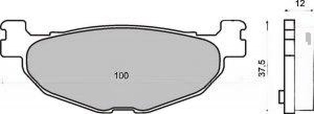 Prednje kočione pločice – set 4 kom - Tip: disk pločice (prednja