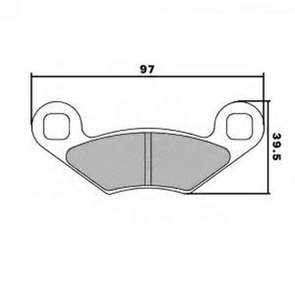 Ferodo kočione pločice za motocikle – dimenzije 97 x 39,5 mm - Tip