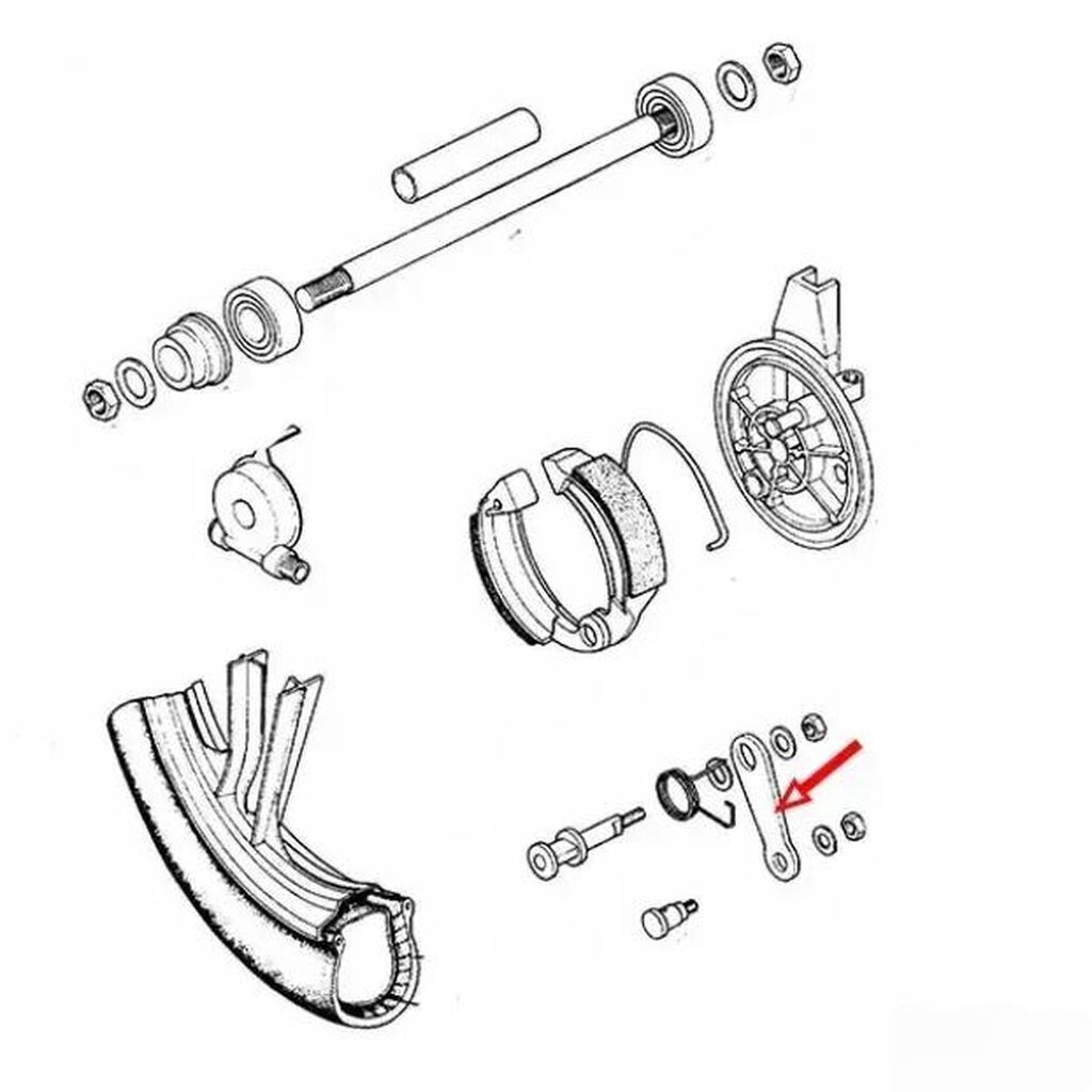 Poluga kočnice, metalna komponenta koja se koristi u sklopu kočionog