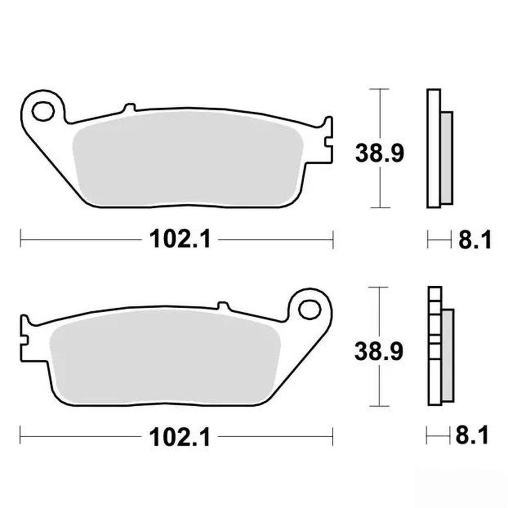 TRW sinterovane kočione pločice za motocikle – set za prednji točak -