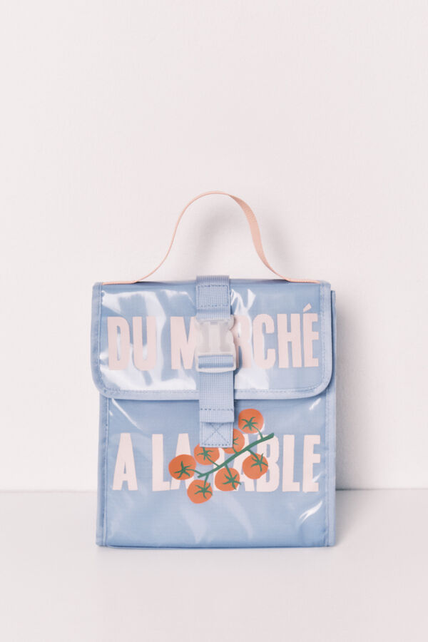 Blaue thermische Lunch Bag