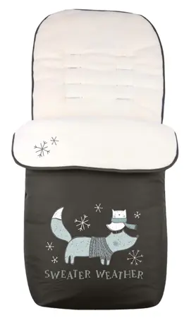 KIKKA BOO Zimska navlaka za kolica POLAR Fox Black 31108040041