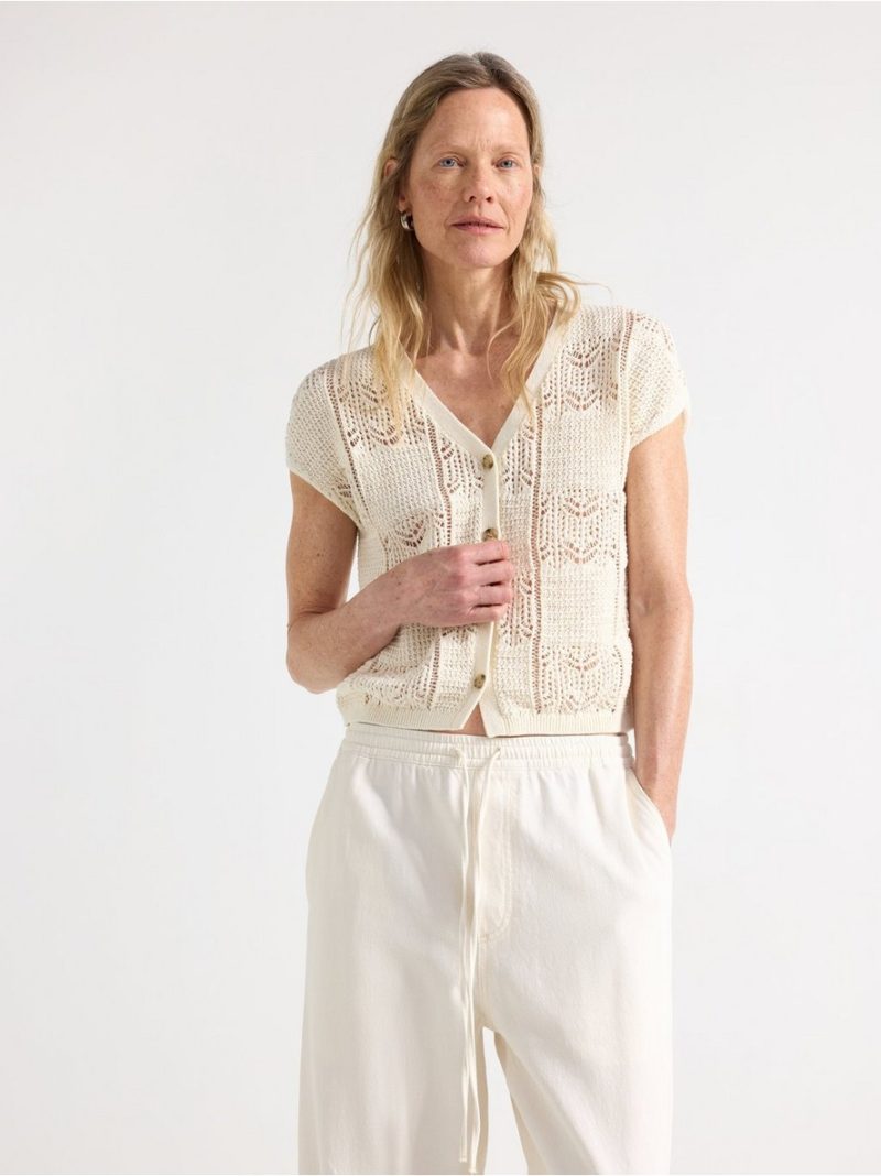 Kardigan – Sleeveless cardigan