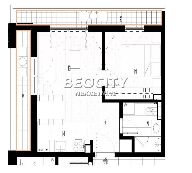 Dvosoban stan, 45 m2, Surčin, Autoput za Zagreb ID: 130615