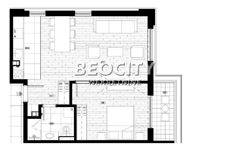 Dvosoban stan, 57 m2, Surčin, Autoput za Zagreb ID: 130618