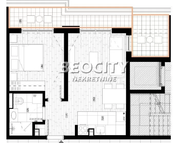 Dvosoban stan, 51 m2, Surčin, Autoput za Zagreb ID: 130617