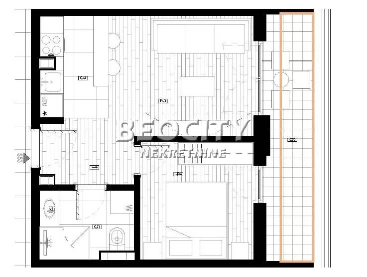 Dvosoban stan, 41 m2, Surčin, Autoput za Zagreb ID: 130622