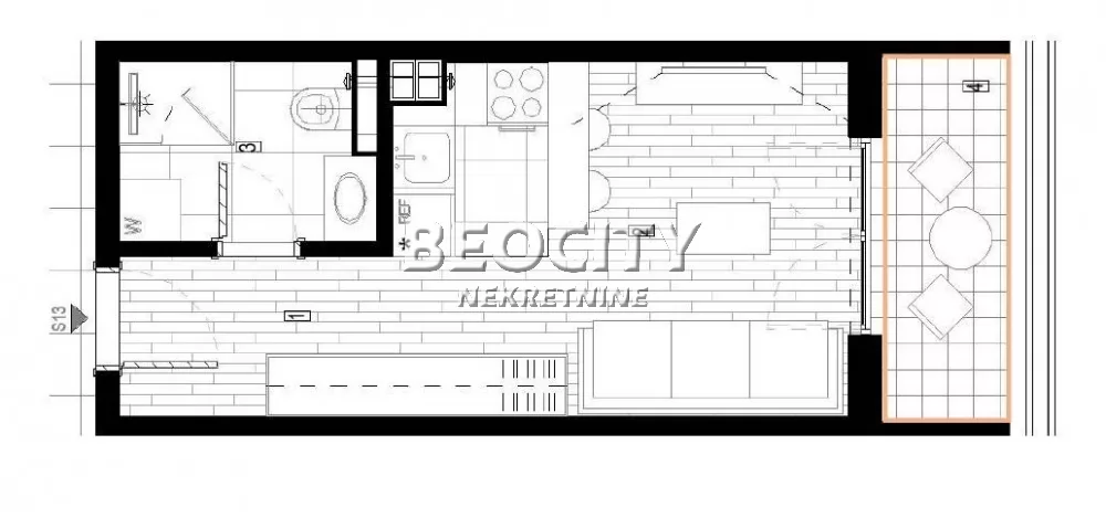 Jednosoban stan, 28 m2, Surčin, Autoput za Zagreb ID: 130596