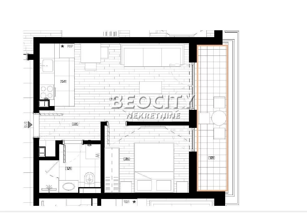 Dvosoban stan, 42 m2, Surčin, Autoput za Zagreb ID: 130598