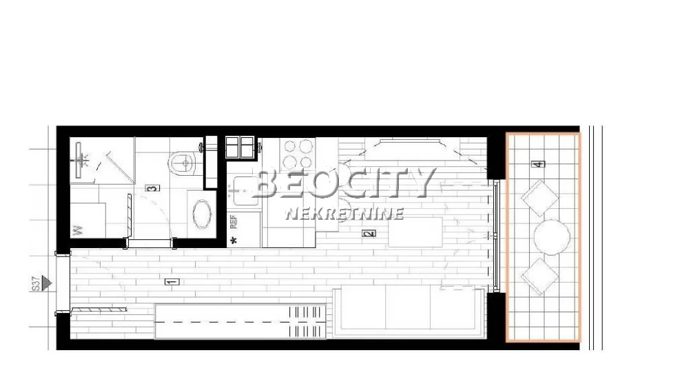 Jednosoban stan, 28 m2, Surčin, Autoput za Zagreb ID: 130603