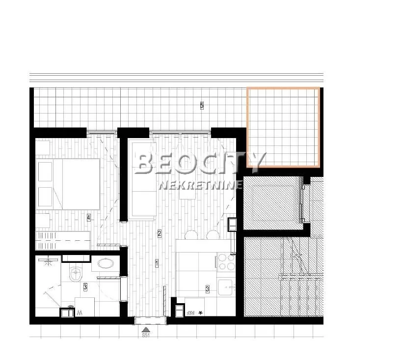 Dvosoban stan, 45 m2, Surčin, Autoput za Zagreb ID: 130608