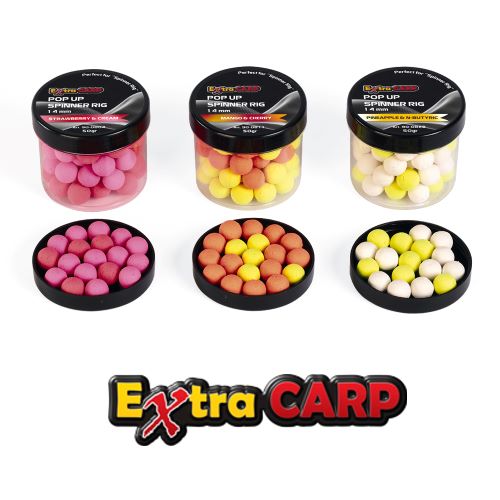 Extra Carp Spinner Pop Up 14mm Strawberry-Cream