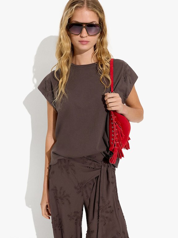 COTTON T-SHIRT WITH EMBROIDERY