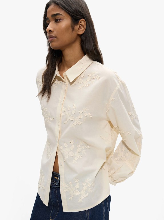 SHIRT WITH COTTON EMBROIDERY 100%