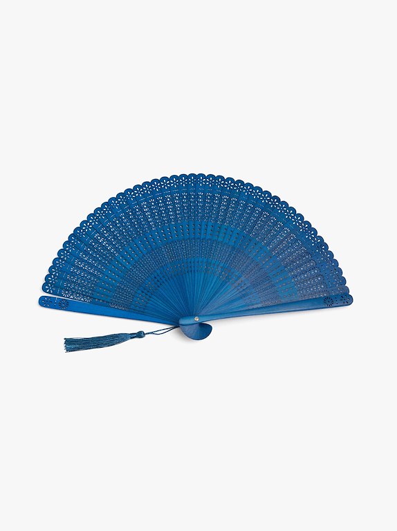 BAMBOO FAN WITH PERFORATIONS