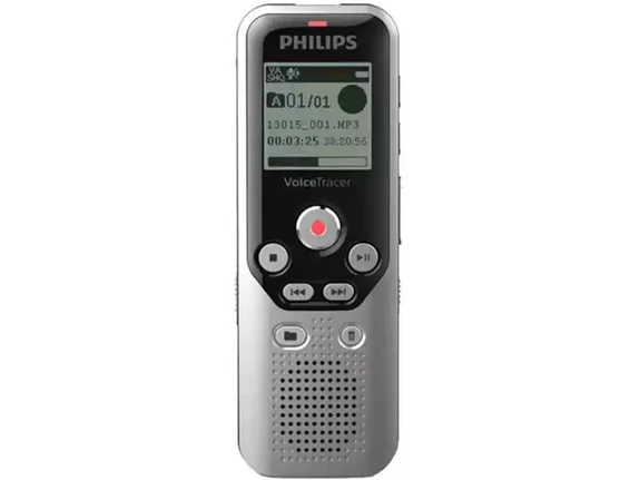 Diktafon Philips DVT1250 Mono/8GB/LCD/microSD slot/2x AAA