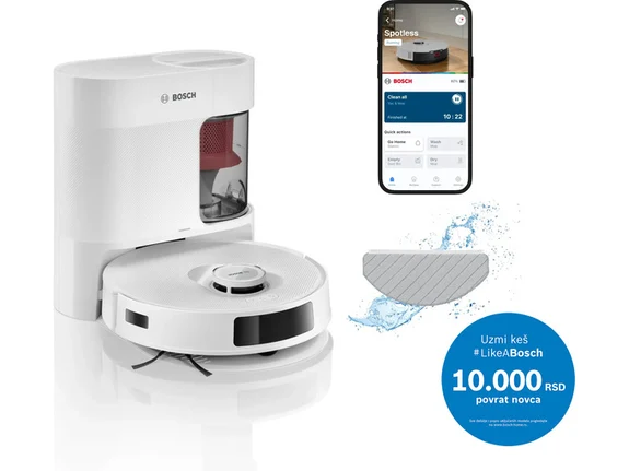 Bosch Robotski usisivač Spotless Advanced + BCRD2W
