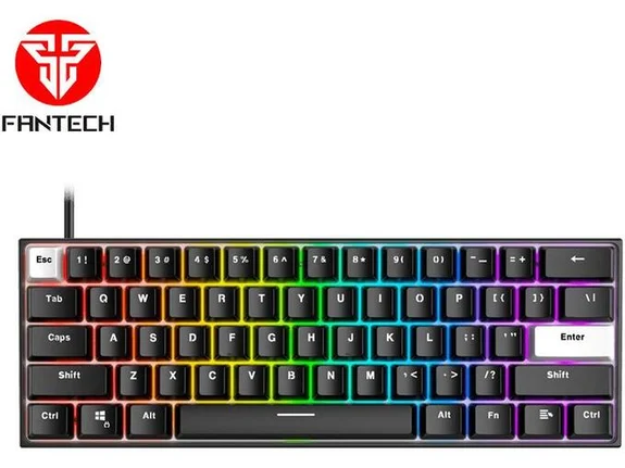 Tastatura mehanicka Gaming Fantech MK857 RGB Maxfit61 FROST crna (blue switch)