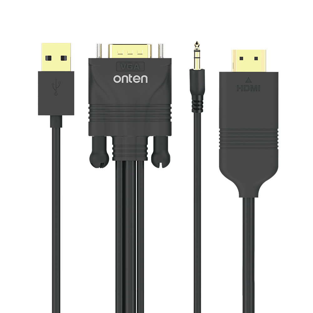 Adapter VGA + jack 3.5mm + USB 2.0 na HDMI 1.8m (OTN-5152) Onten (MS)