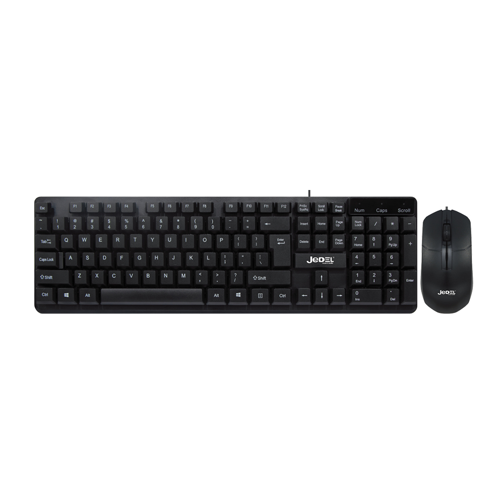 Tastatura kancelarijska i mis zicni G18 crna JEDEL (MS)