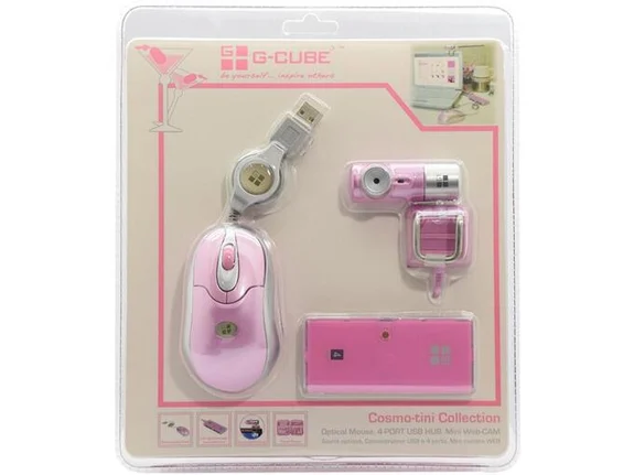 G-Cube Set tastatura i miš GBT-600C roze