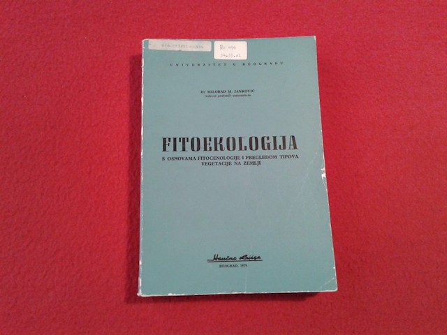 Fitoekologija sa osnovama fitocenologije i pregledom