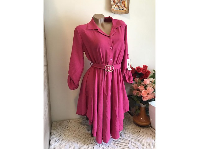 Nova pink neravna kragnica i kais S/M/L