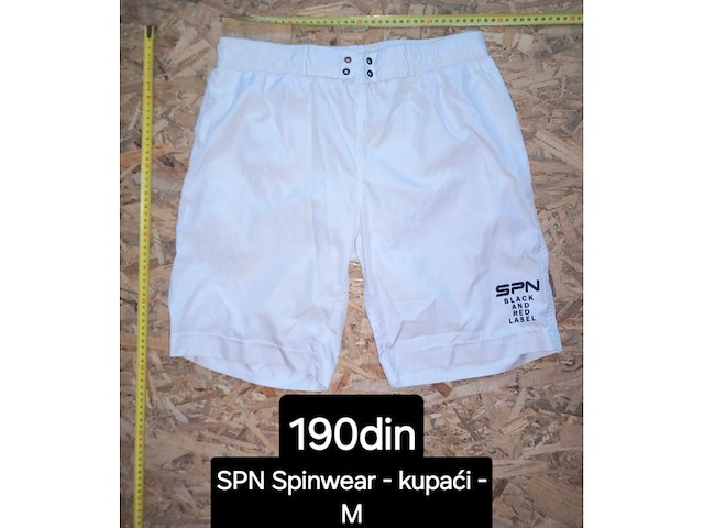 SPN Spinwear muški kupaći šorts beli M