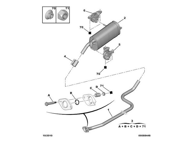 Pezo 207 Nosac Zadnjeg Lonca Zadnji 06-13,NOVO