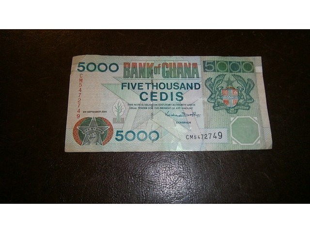 GHANA 5000 CEDIS 2001