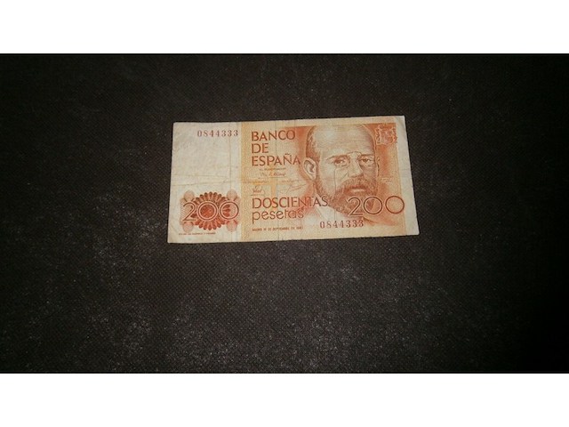 SPAIN 200 PESETAS 1980