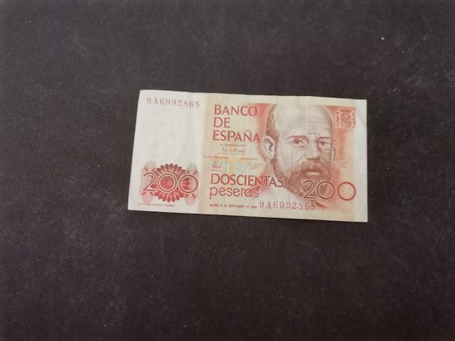 SPAIN 200 PESETAS 1980