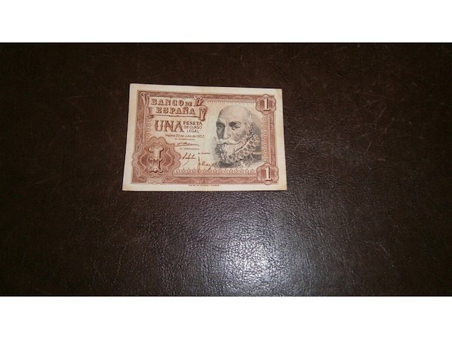 SPAIN 1 PESETAS 1953